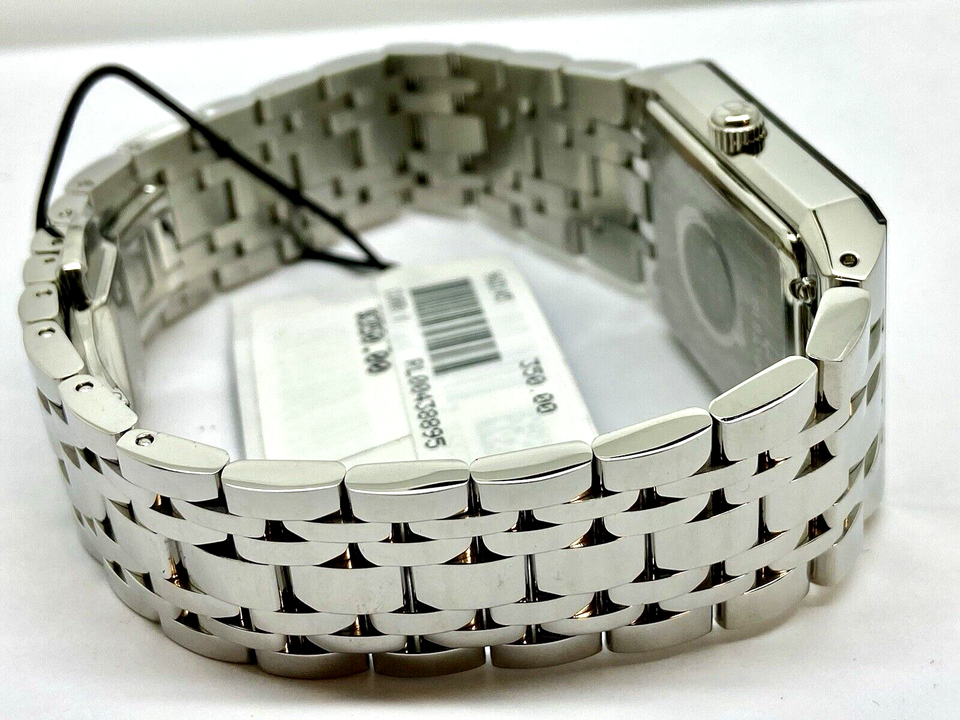 Bulova Men's Watch 96D145 Quadra Modern Quartz Diamonds Black Dial 30mm ...