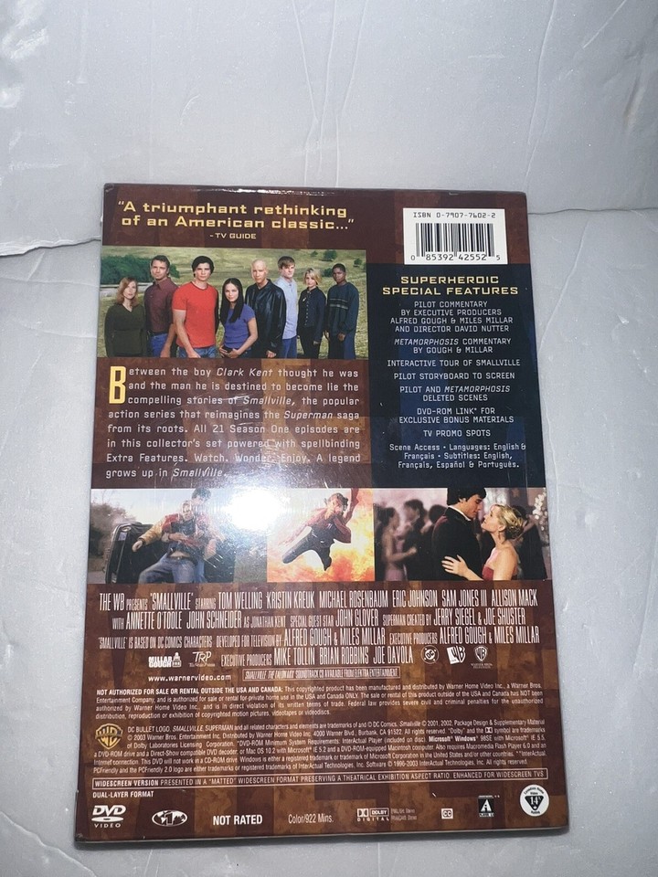 Smallville: Complete First Season One 1 (2003, 6-Disc DVD Set) FACTORY SEALED* 85392425525| eBay