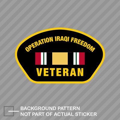 Operation Iraqi Freedom Veteran Sticker Decal Vinyl vet iraq | eBay