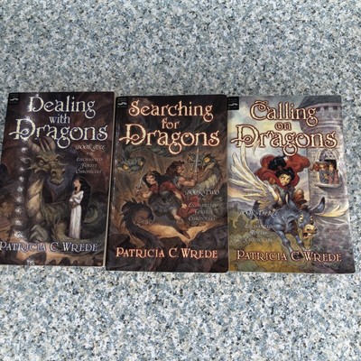 The Enchanted Forest Chronicles Books Patricia Wrede Dragon Series 1 2 3 Lot 9780152045661 | eBay