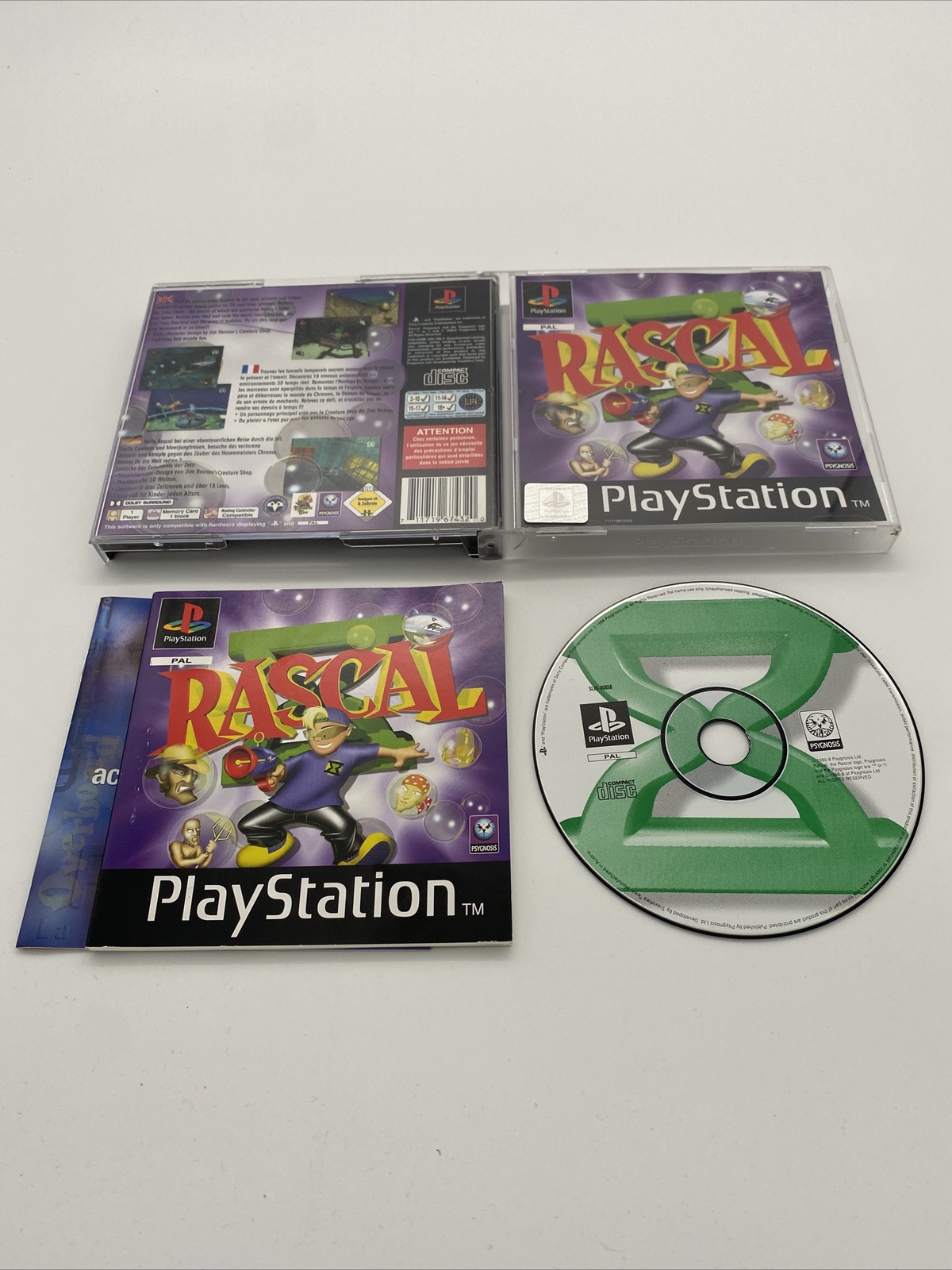 Rascal FR PS1 Playstation jeux Vidéo Complet | eBay