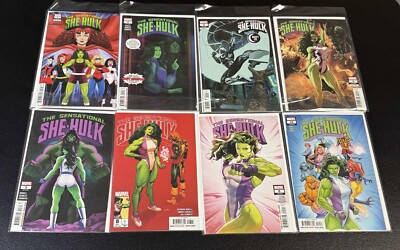 The Sensational She Hulk #1-3 With Variants, #8-10 Lot of 8 Comics ...