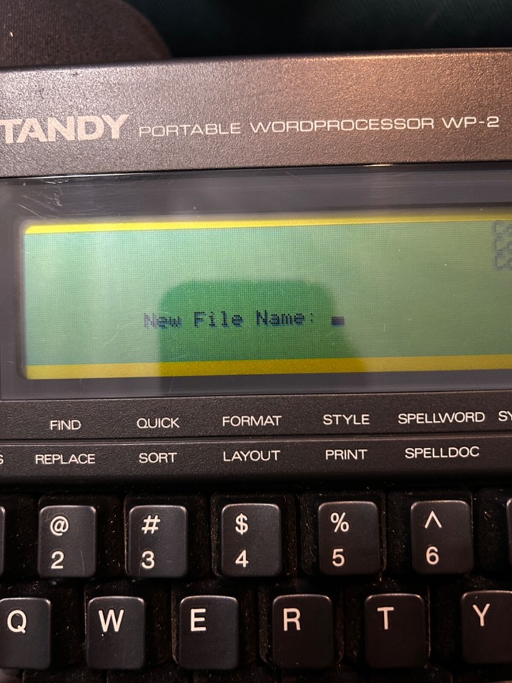 Vintage Tandy WP-2 Word Processor with Original Case , 1989 | eBay