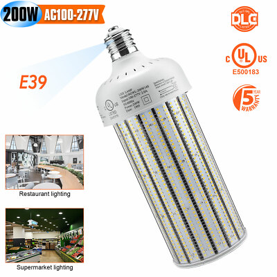 200W LED Corn Light Bulb E39 Mogul Base Replace1000W Metal Halide High ...