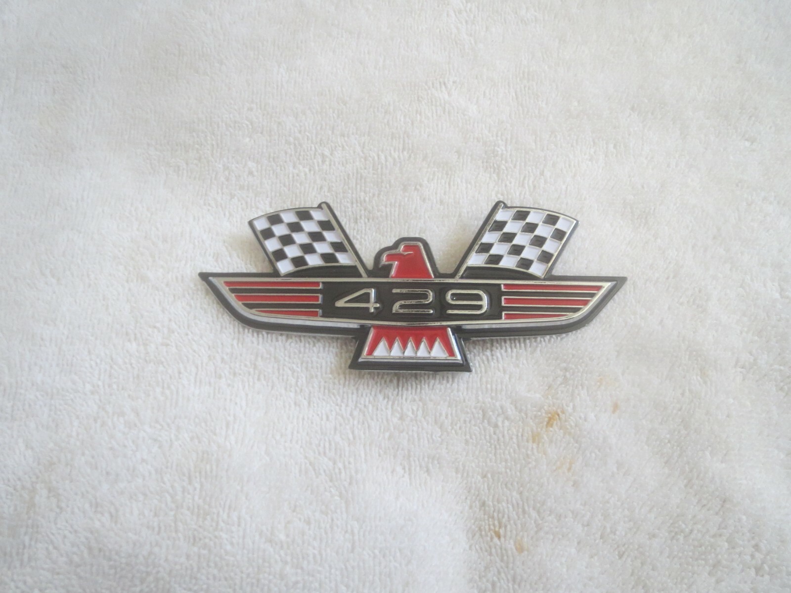 1960's FORD PERFORMANCE BIRD EMBLEM AIR CLEANER OR FENDER EMBLEM RED ...