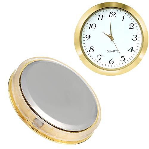 Mini Clock Insert 2-1/8 Inch 55 mm Round Quartz Movement Miniature ...