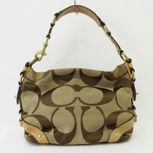 Coach One Shoulder Bag Signature Leather Canvas 10619… - Gem