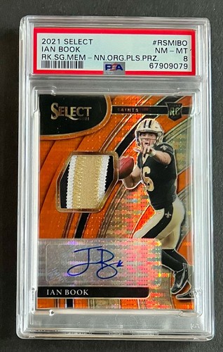 IAN BOOK 2021 PANINI SELECT RC Orange PRIZMS AUTOGRAPH JERSEY PATCH ...