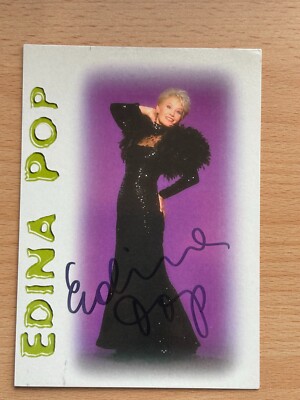Edina Pop Autogrammkarte #7751 | eBay.de