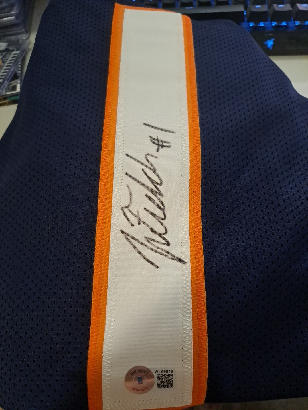 Justin Fields Signed Jersey Beckett BAS COA Auto Autograph Chicago ...