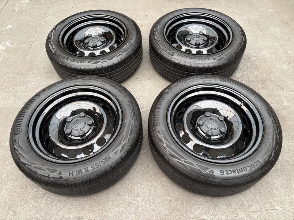 Volkswagen caddy banded steel wheels, 16inch 5x112 with tyres | eBay UK