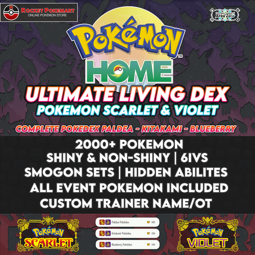 Full Living Dex | Pokemon Scarlet & Violet | Definitive Edition ...
