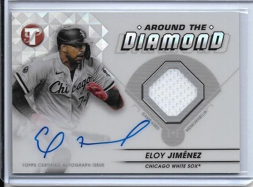 2023 TOPPS PRISTINE ELOY JIMENEZ JERSEY AUTOGRAPH AUTO CHICAGO WHITE ...