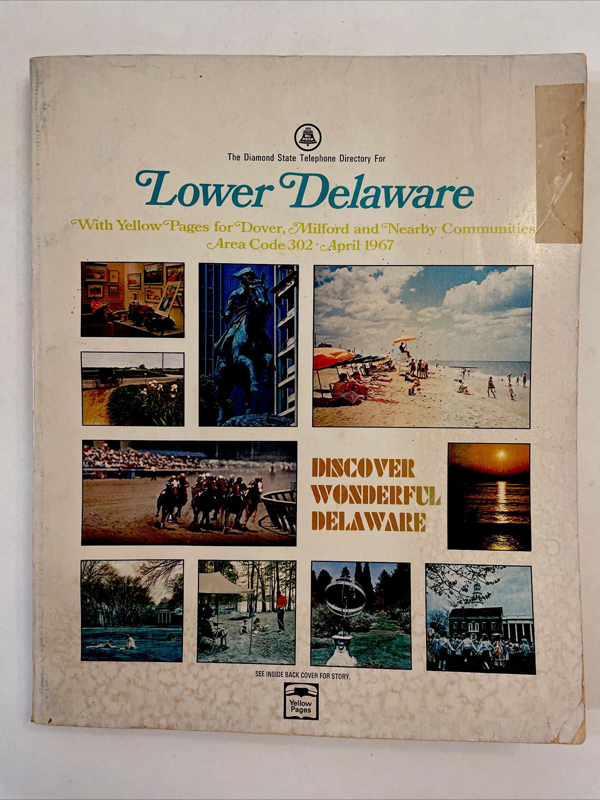 1967 Lower Delaware Dover Milford & Nearby Diamond State Telephone ...