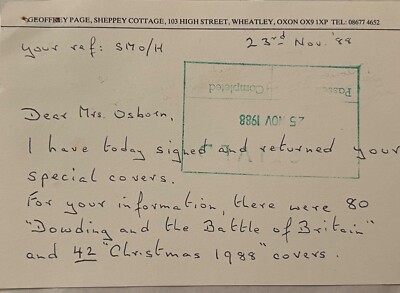 Battle of Britain FO Geoffrey Page DFC* DSO Pilot ACE 56 Digby | eBay UK