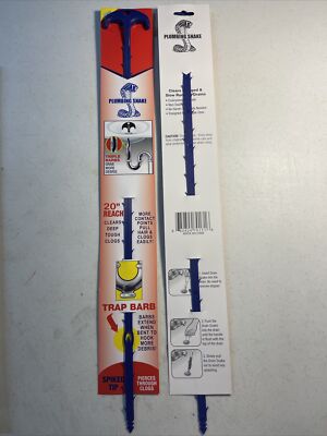 Roto-Rooter 20” Drain Snake Shower & Sink Clog Remover Hair Tool Lot Of ...
