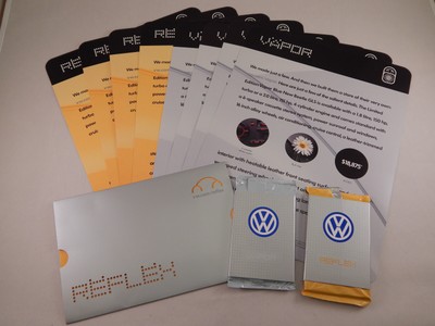 VW New Beetle Vapor Blue & Reflex Yellow Trading Card Set and Brochures ...