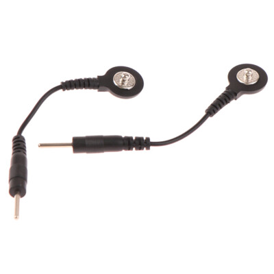 2PCS Electrode Lead Wire Cable Adapter Converter Pin Snap Connect ...