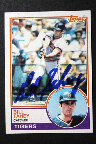 Bill Fahey Detroit Tigers Signed Autographed 1983 Topps #196 Baseball Card | eBay