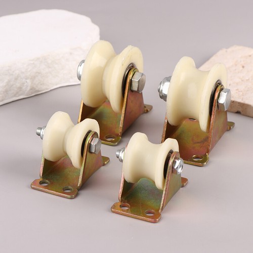 Nylon Grooved Roller Track Pulley V/U Nylon With Stand Door Grooved ...
