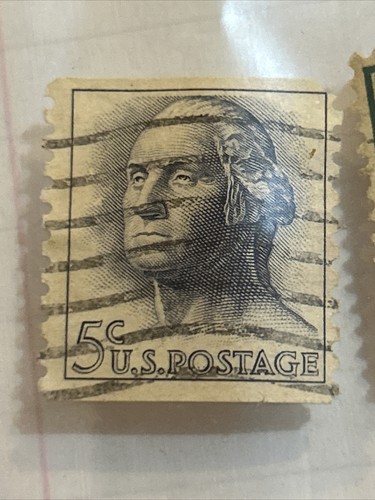 George Washington 5 cent Rare Used stamp 1962 United States Postage ...