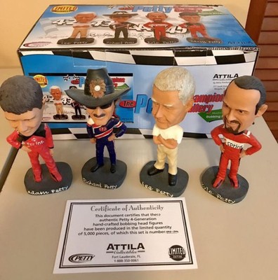 The Petty Champions Gallery Bobbing Heads Set. Bobblehead. Bobble Head ...
