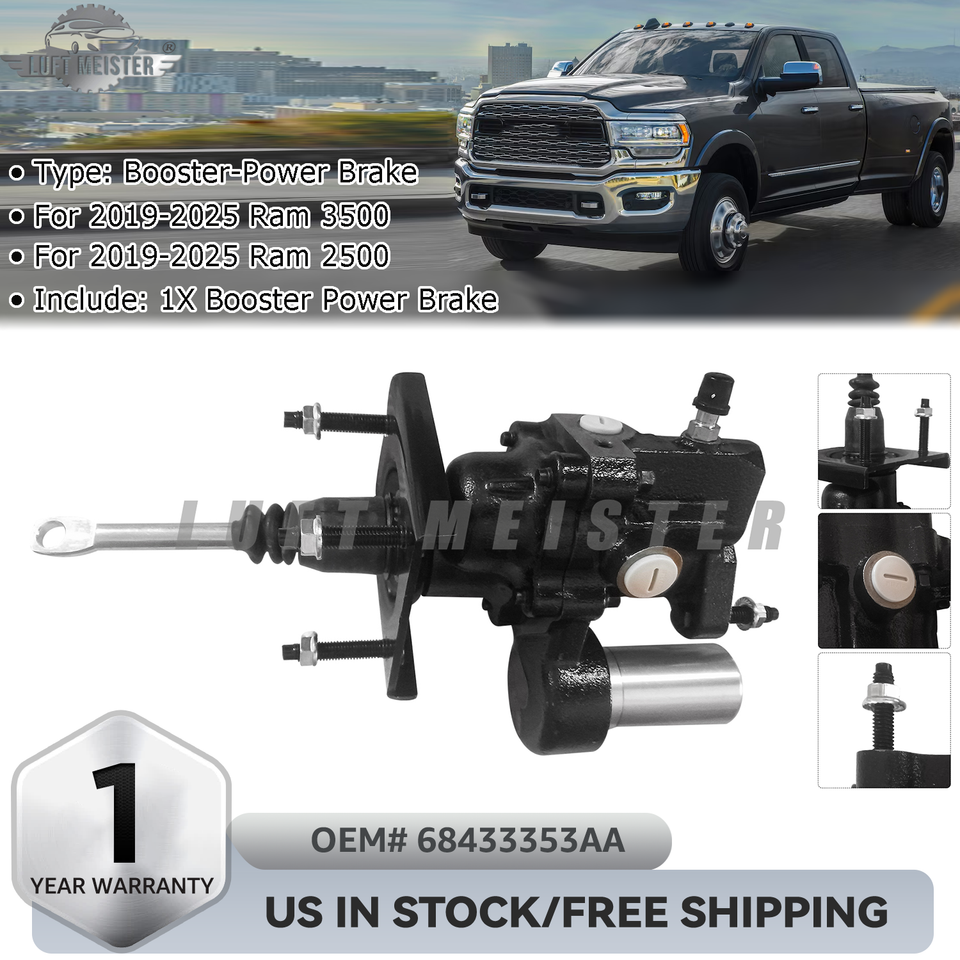 Power Brake Hydro Booster For 2019-2025 Ram 3500 Ram 2500 68433353AA US ...