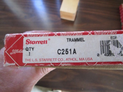 Starrett No. C251A steel beam trammel with a 10 1/2" beam - Made in U.S ...