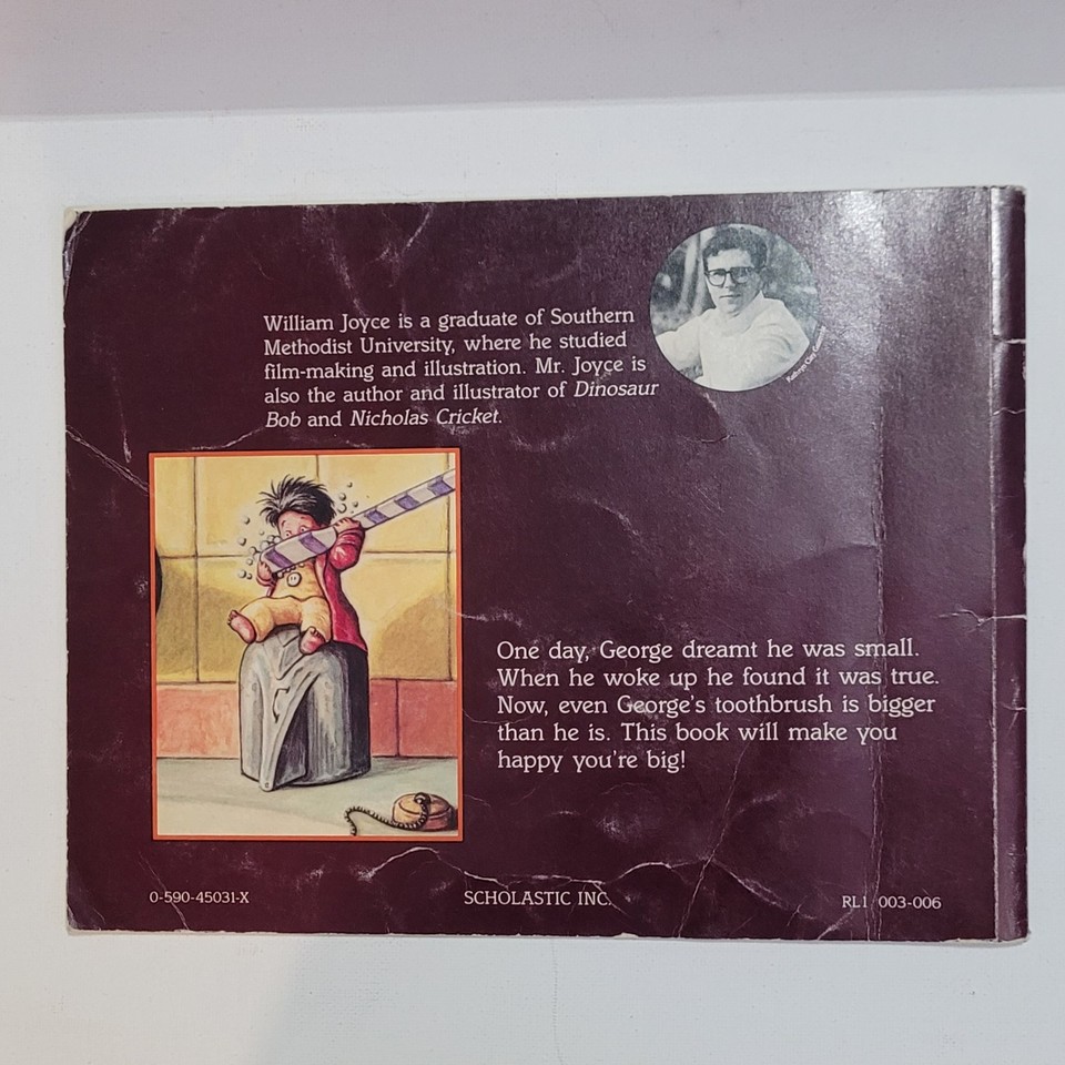 George Shrinks by William Joyce 1991 Scholastic Illustrated Children's ...