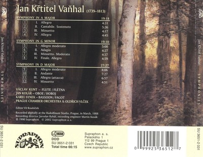 VANHAL: SYMPHONIES NEW CD | eBay