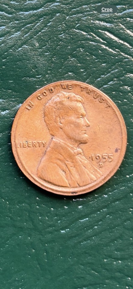RARE - 1955 D - Error - Wheat Penny “L” In Liberty up rim due to offset ...