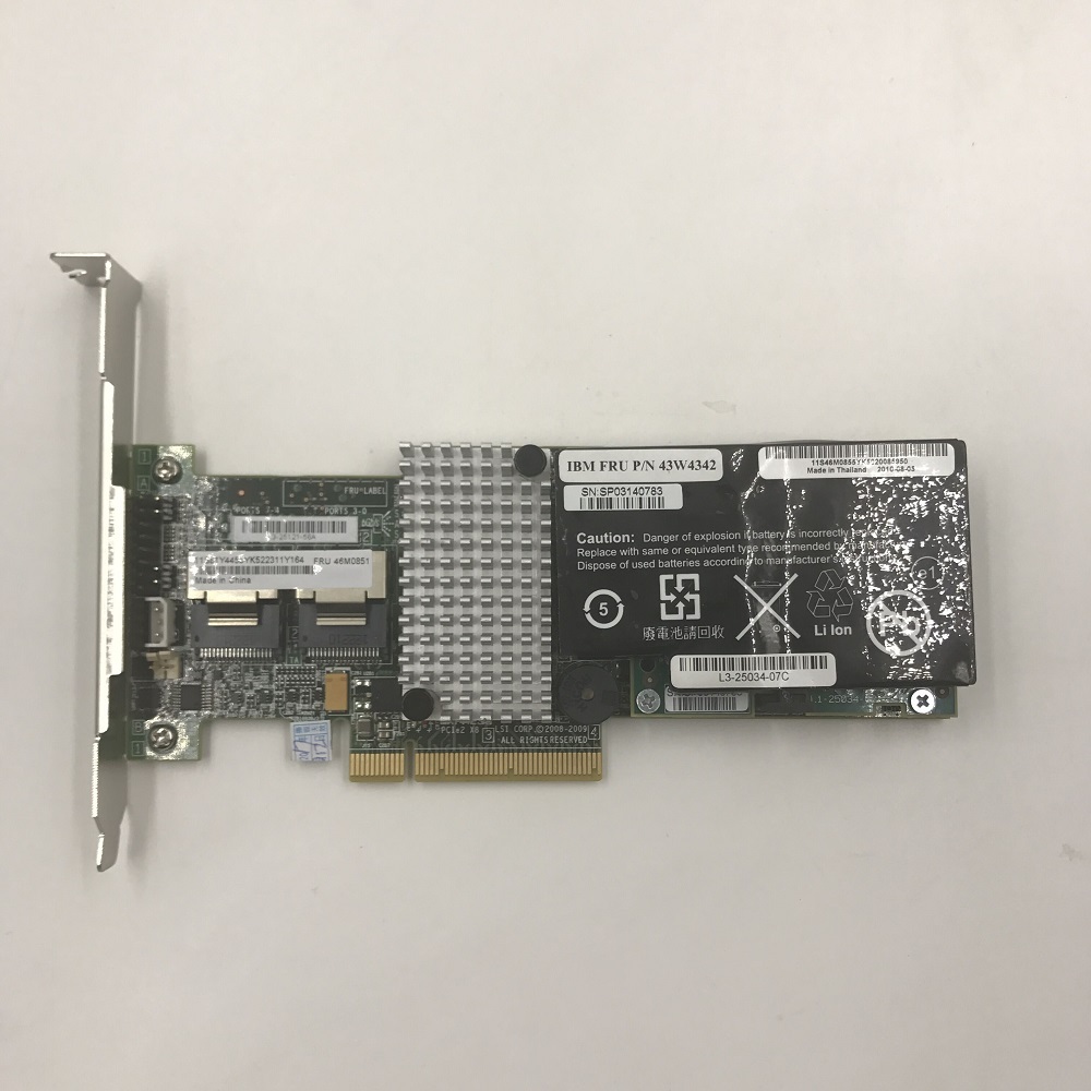 IBM 46M0851 ServeRAID M5015 X8 PCI-E SAS/SATA Server Raid Controller w ...