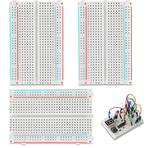 3PCS 400-Point Bread Board Kit Solderless Breadboards for Shield ...