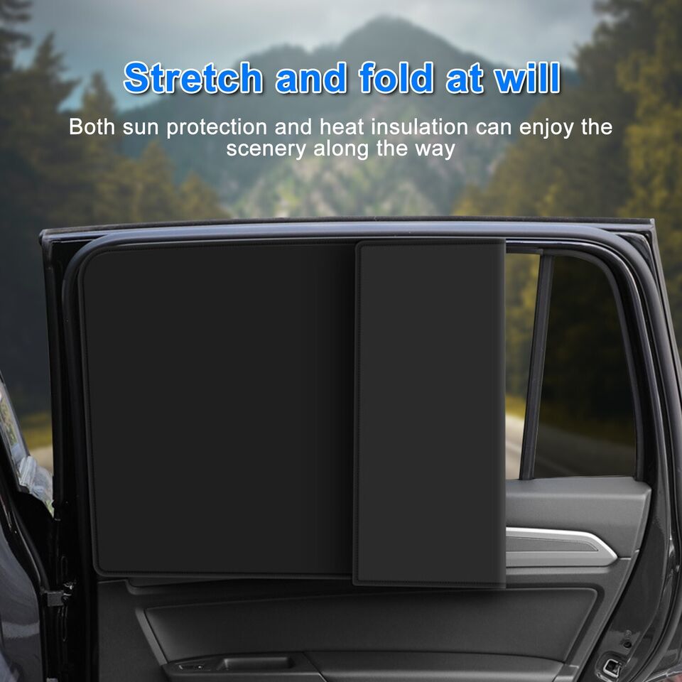 Magnetic Car Window Shades - 4PCS UV Protection for Side, Front & Rear ...