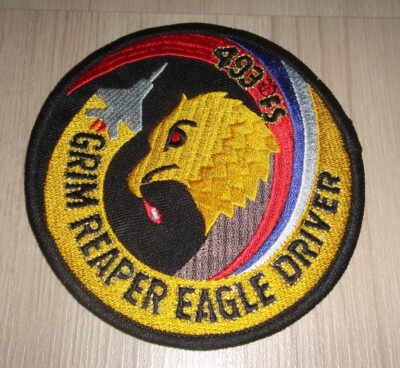 Air Force F-15 GRIM REAPER EAGLE DRIVER 493 FS SQ USAF Patch | eBay