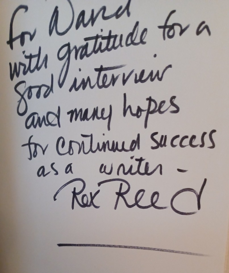 Signed! Rex Reed Conversations In The Raw HCDJ 1968 1st! Dialogues ...