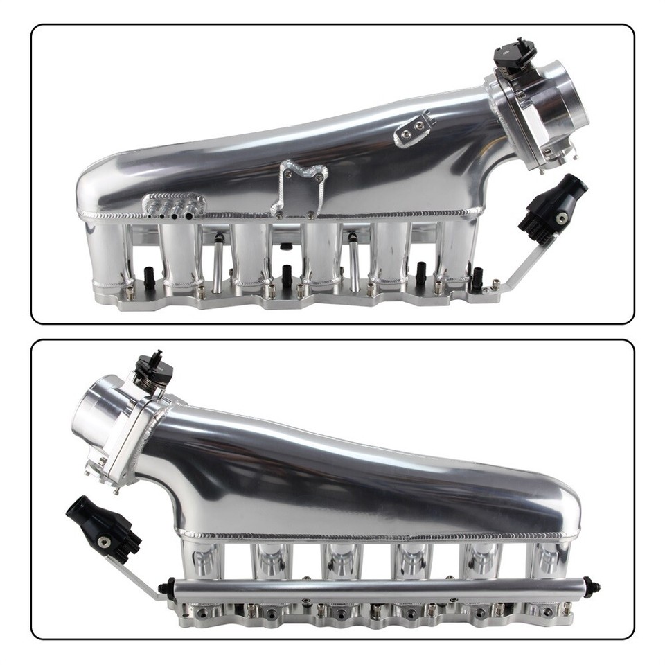 Intake Manifold Fuel Rail Throttle Body 90mm For Skyline R32 RB20DET 2 ...