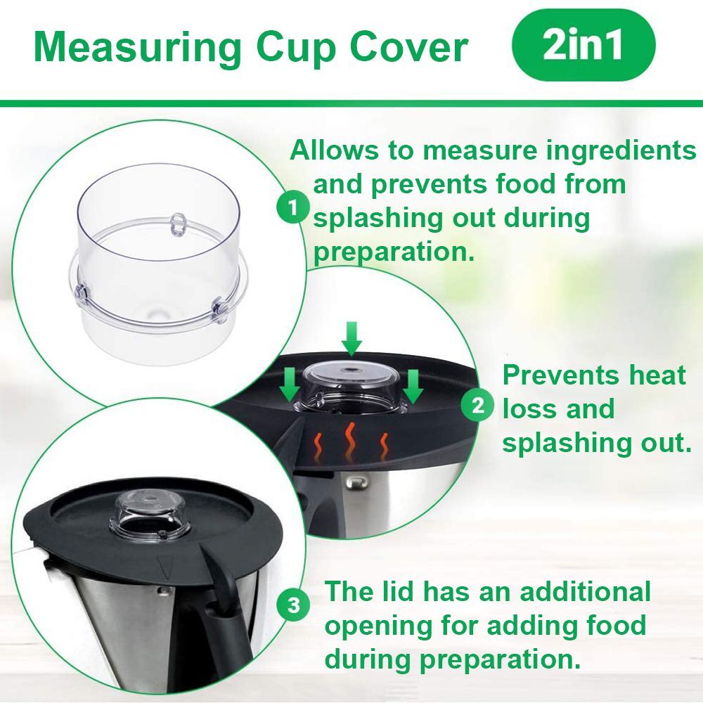 Cap Blender Parts Spare Part 100ML Measuring Cup Lid For Thermomix TM5 ...