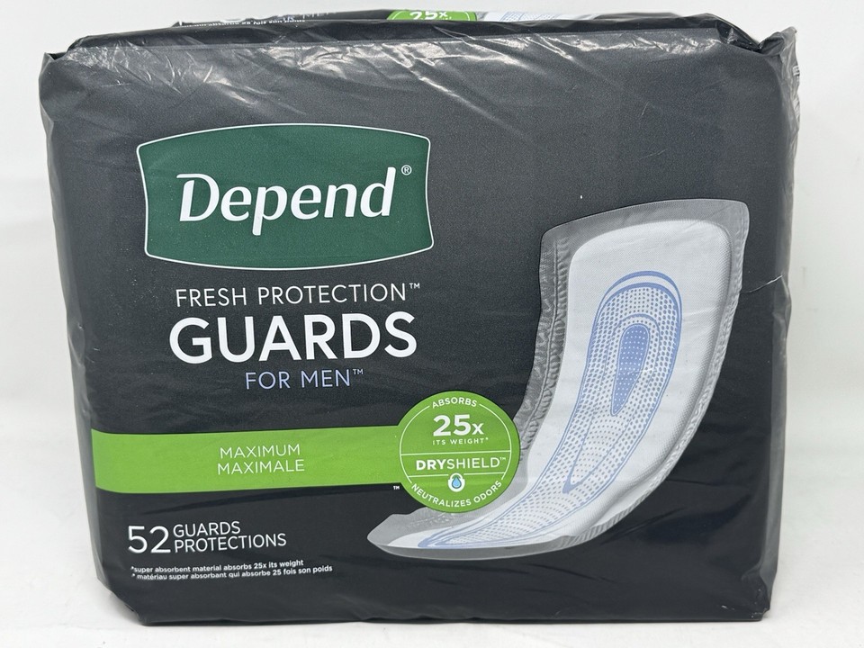 Depend Incontinence Guards/Incontinence Pads for Men/Bladder Control ...
