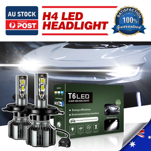 2PCS H4 LED Headlight Kit White Bulbs High Beam For Audi 80 B2,81,85 ...