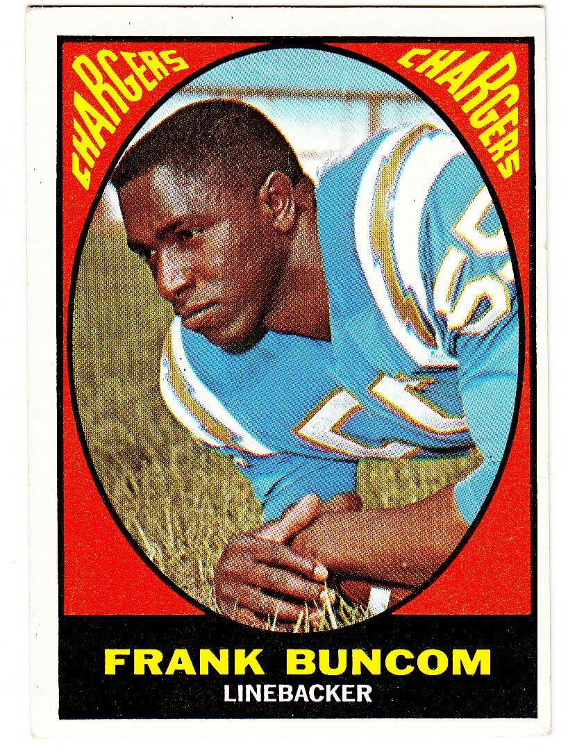 1967 TOPPS #130 FRANK BUNCOM San Diego Chargers Football Card | eBay