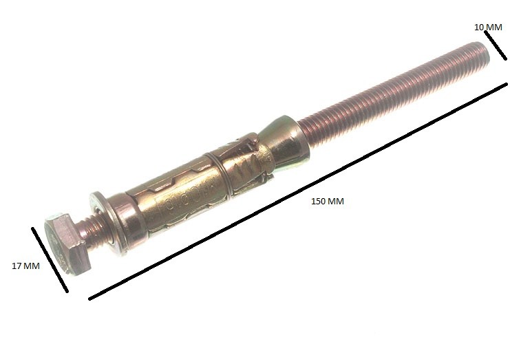 Loose Shield Anchor Bolt M10 Bolt M14 Shield By 135mm Length Yzp Pack ...