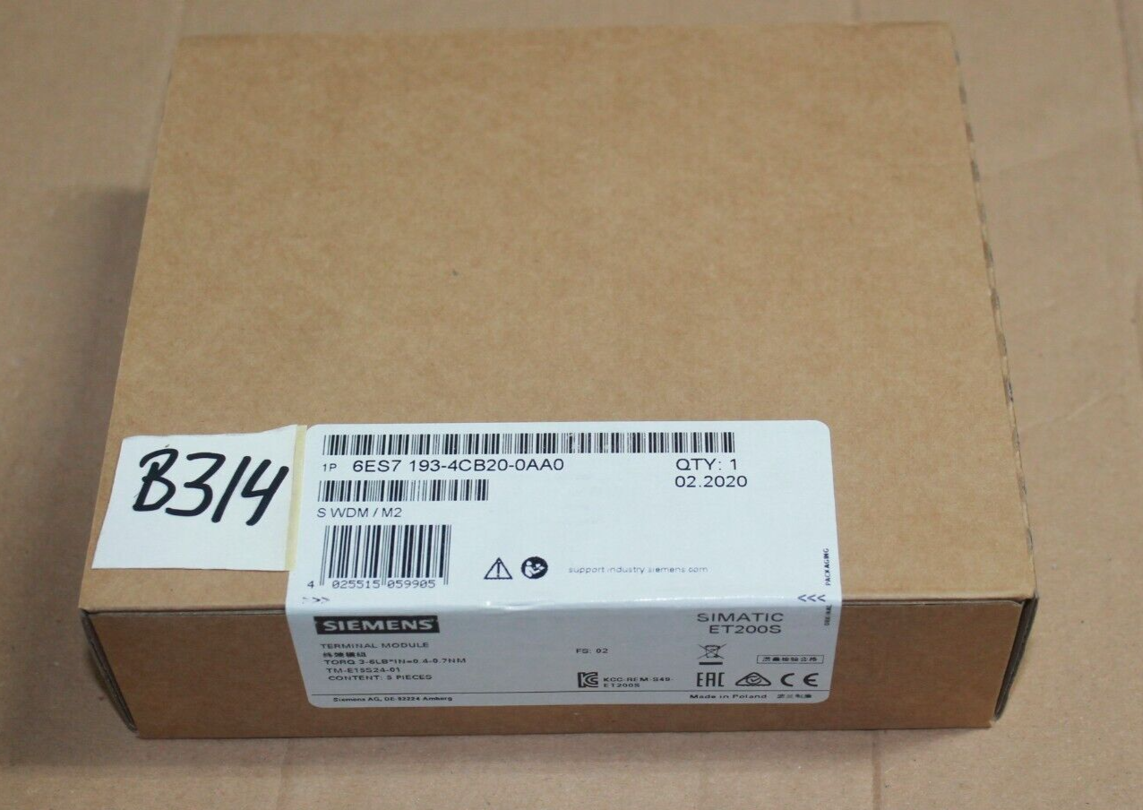5 Siemens Terminal Module - 6ES7 193-4CB20-0AA0 - Versiegelt | eBay