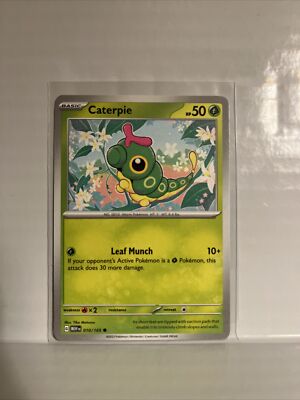 Caterpie 010/165 151 Scarlet Violet Pokemon Card | eBay