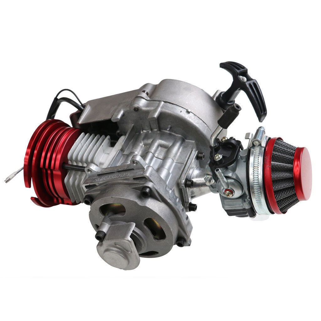 Racing 2 Stroke 50cc Engine Motor 25H 6T for Pocket Quad Scooter ATV ...