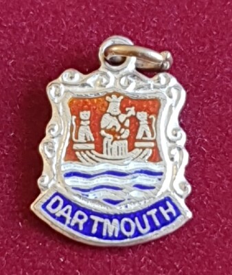 DARTMOUTH Silver Vintage Souvenir Enamel Shield Charm for bracelet | eBay