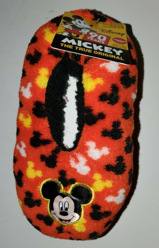 SNUGGLE TOES DISNEY MICKEY MOUSE DESIGN KIDS SLIPPERS NON-SLIP SOLES ...