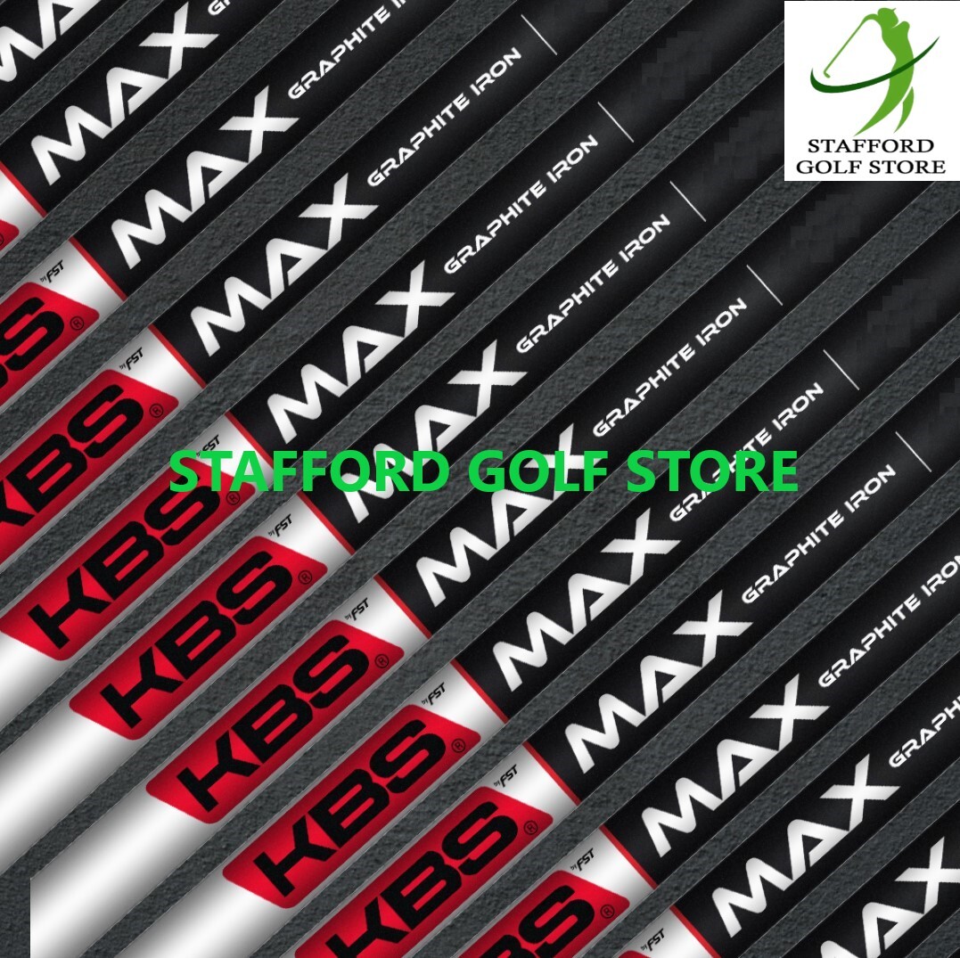 KBS MAX GRAPHITE IRON .370" PARALLEL TIP GOLF CLUB SHAFTS SET CHOOSE ...