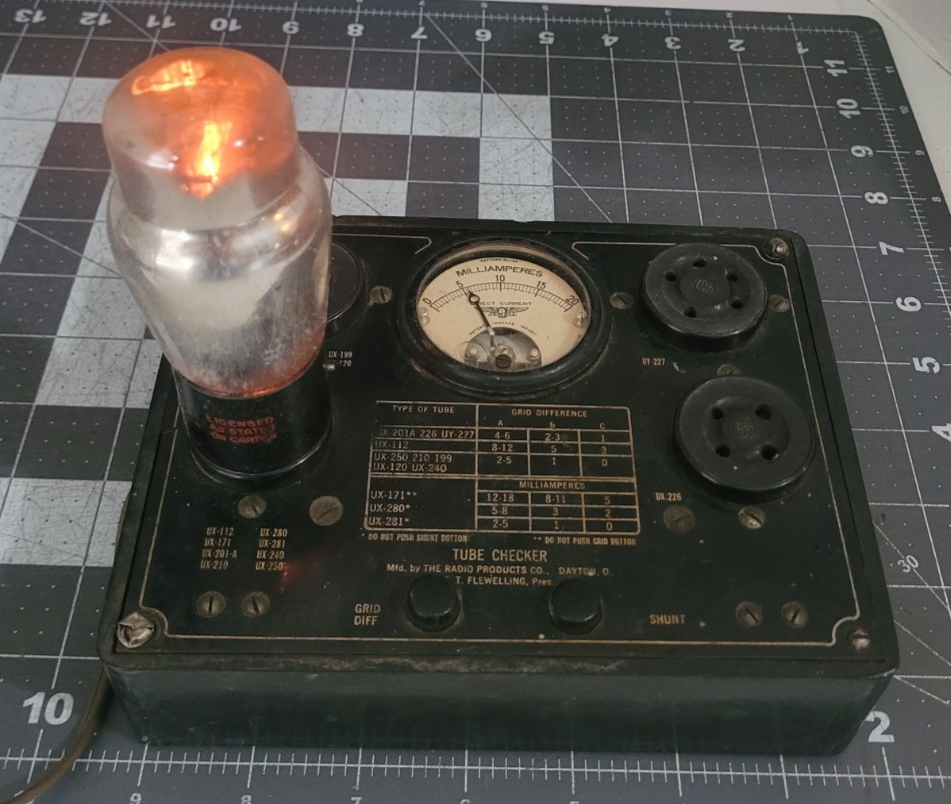 RADIO PRODUCTS TUBE TESTER - 4 PIN TUBE UX SERIES 5 PIN TUBE UX | eBay