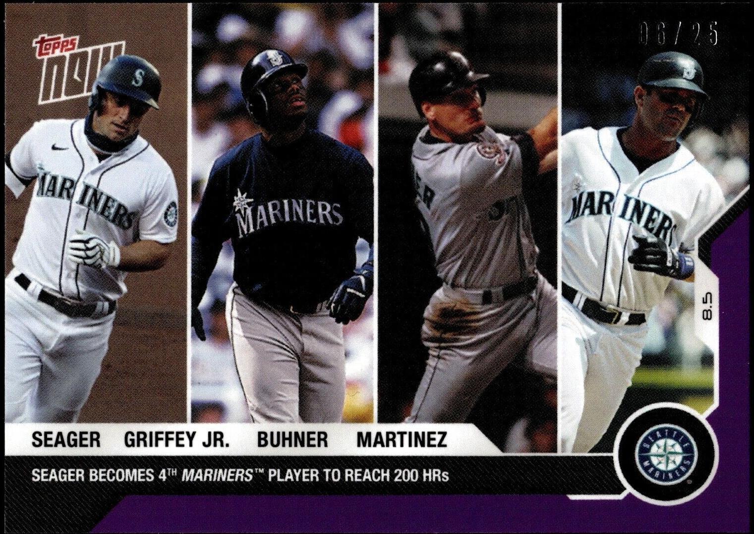 2020 Topps Now - Ken Griffey Jr, Edgar Martinez, Kyle Seager #61 Purple ...